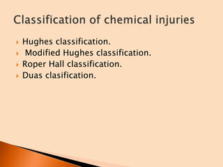 Chemical injuries | PPT