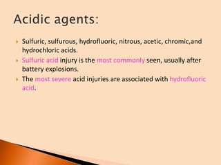 Chemical injuries | PPT