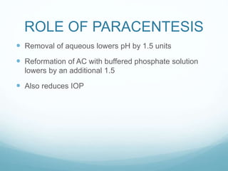 Chemical injuries of the eye | PPTX