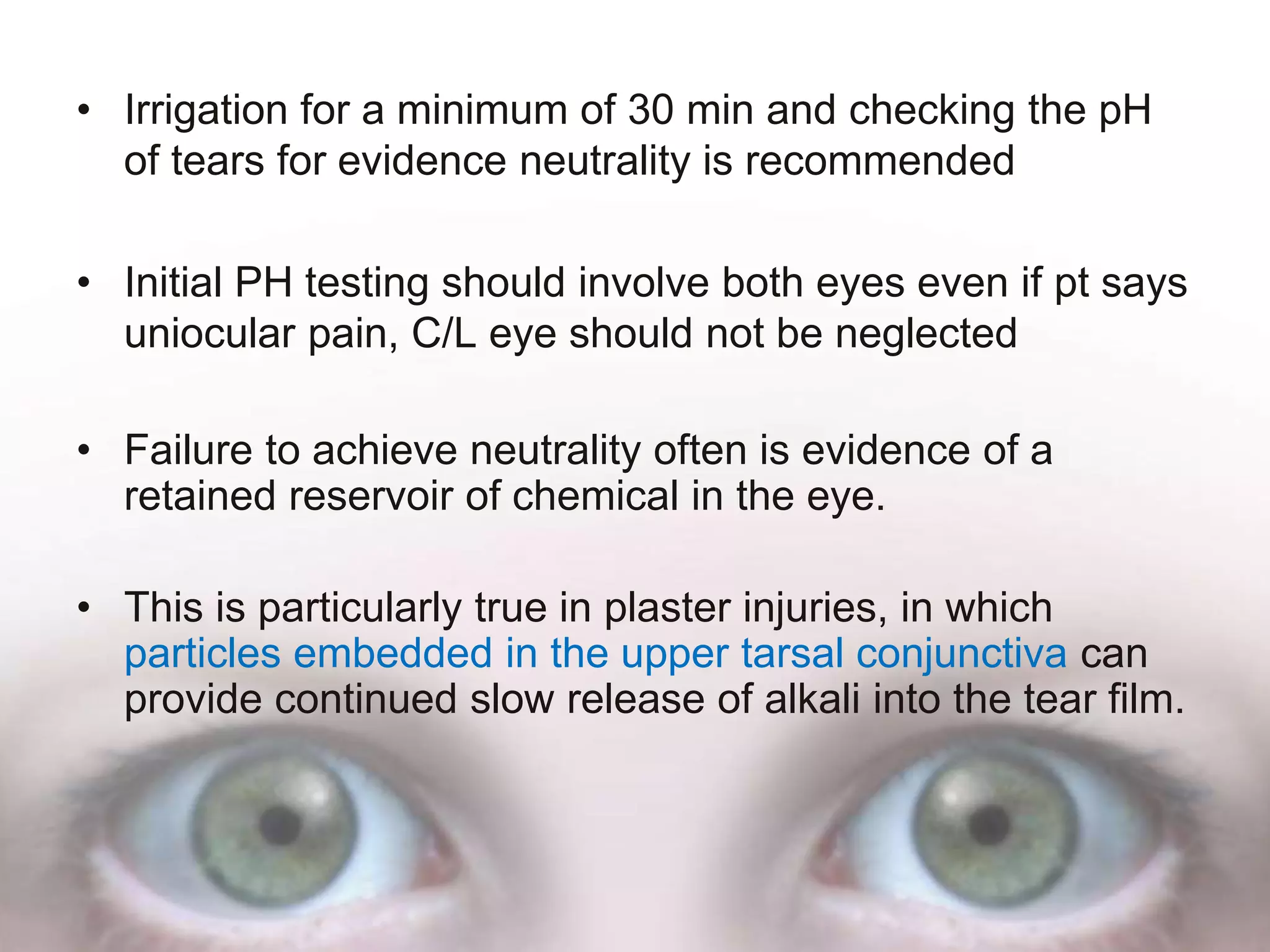 Chemical injuries of the eye | PPTX