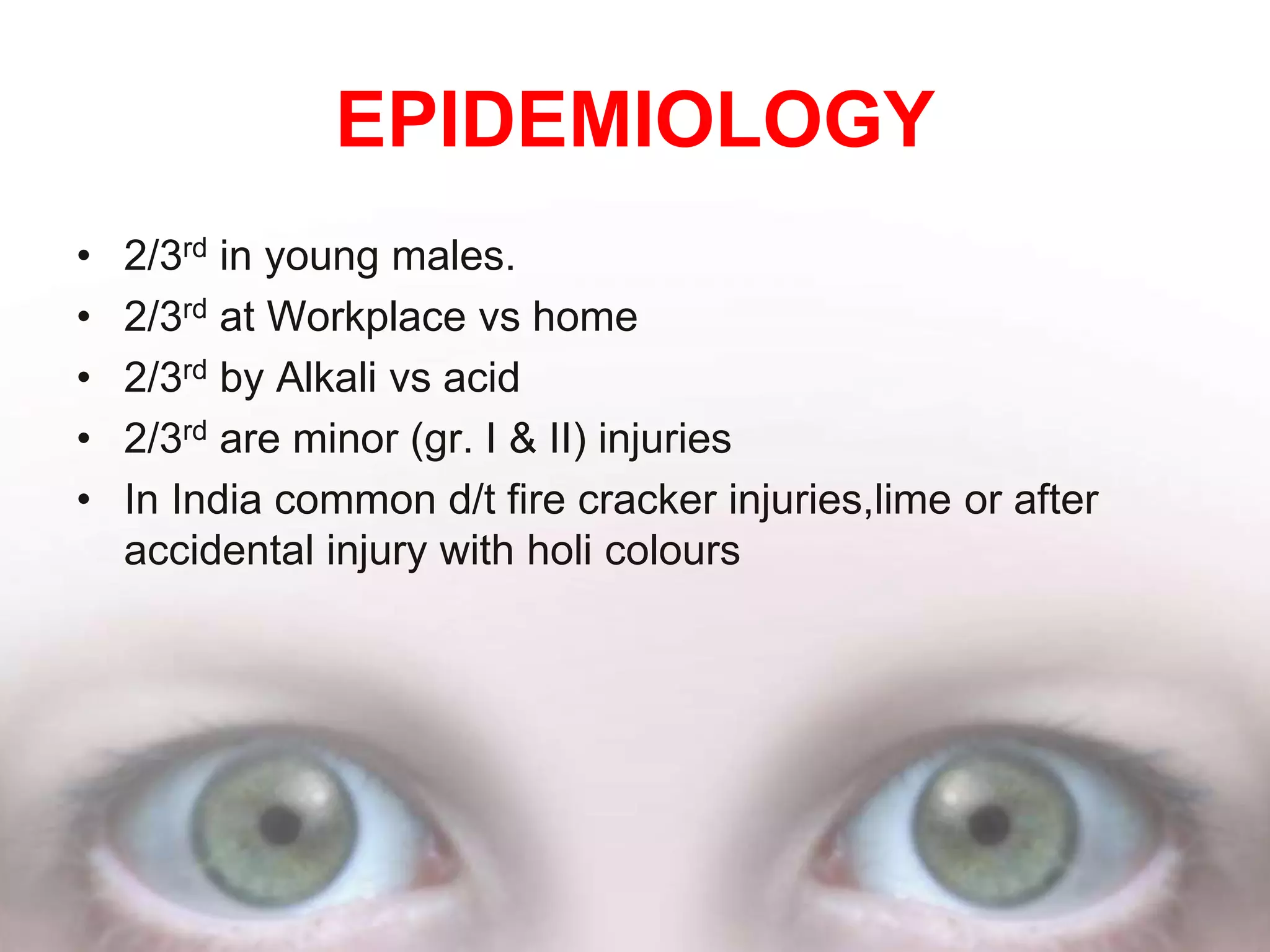 Chemical injuries of the eye | PPTX