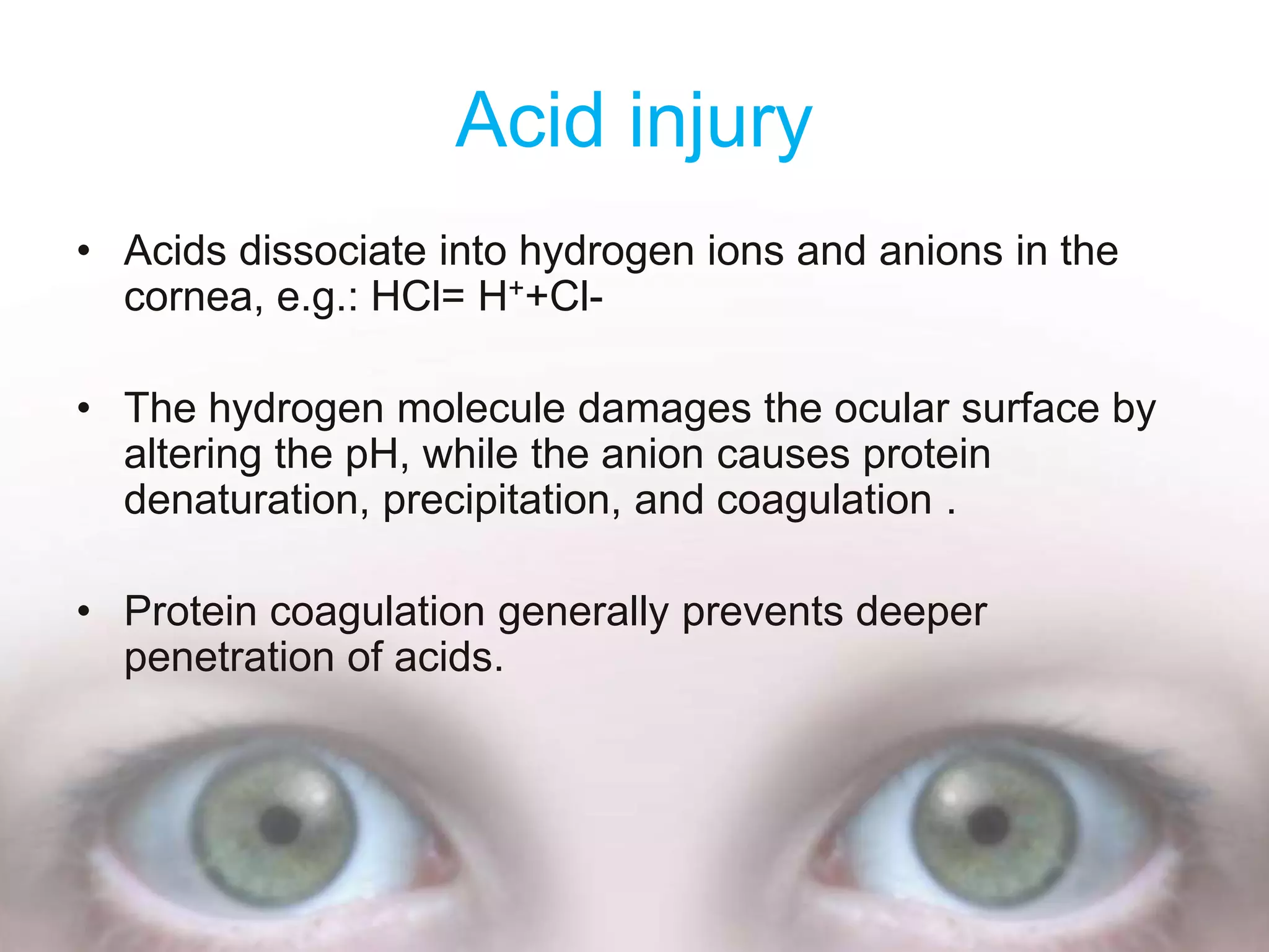 Chemical injuries of the eye | PPTX
