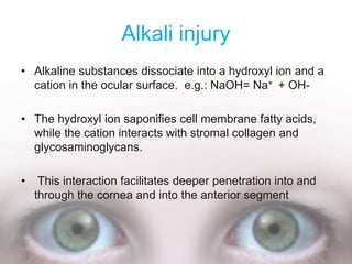 Chemical injuries of the eye | PPTX