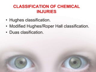 Chemical injuries of the eye | PPTX