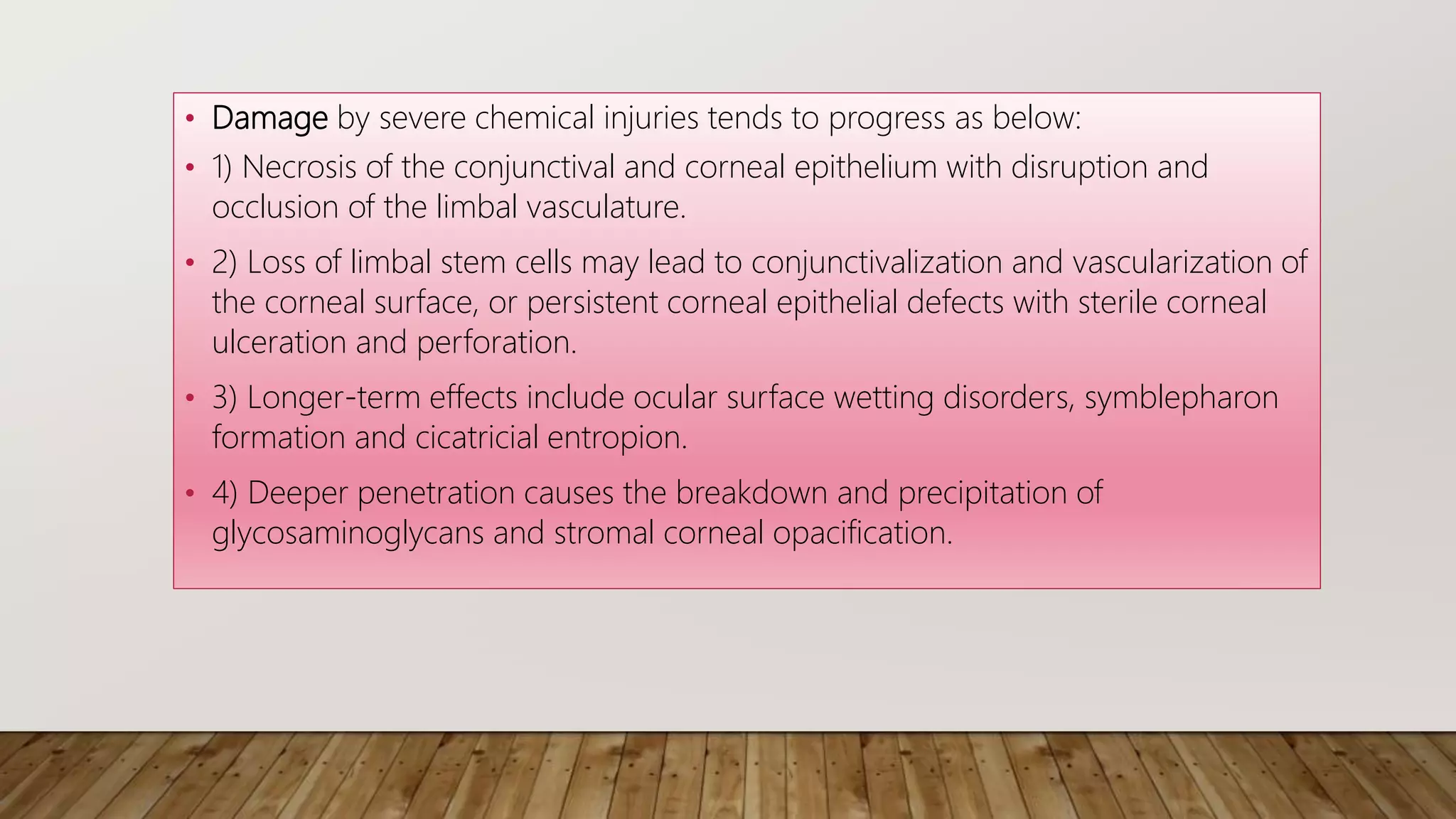 Ocular Chemical Injury | PPTX
