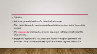 Ocular Chemical Injury | PPTX