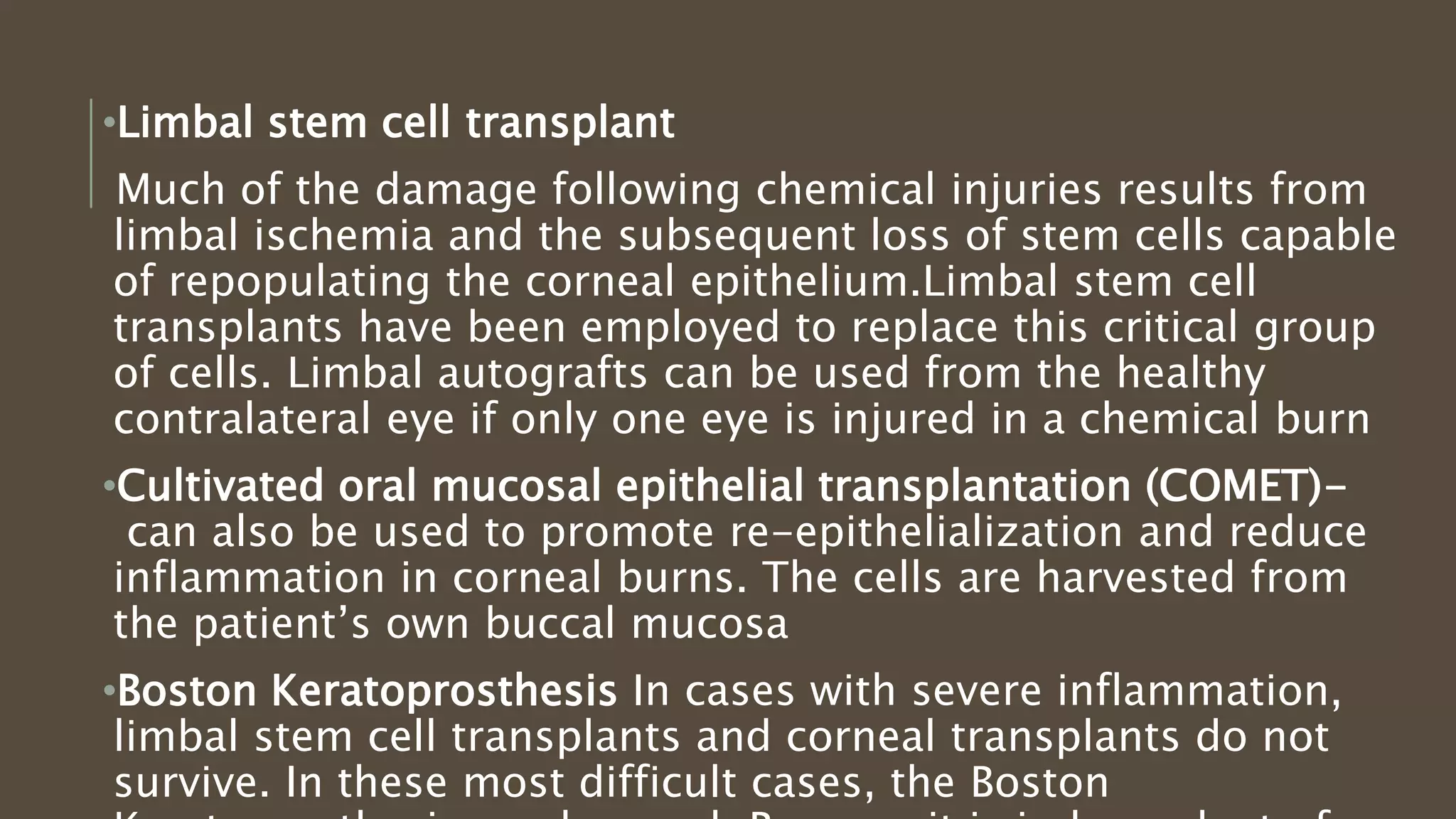Chemical injury of the eye | PPTX