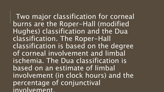 Chemical injury of the eye | PPTX