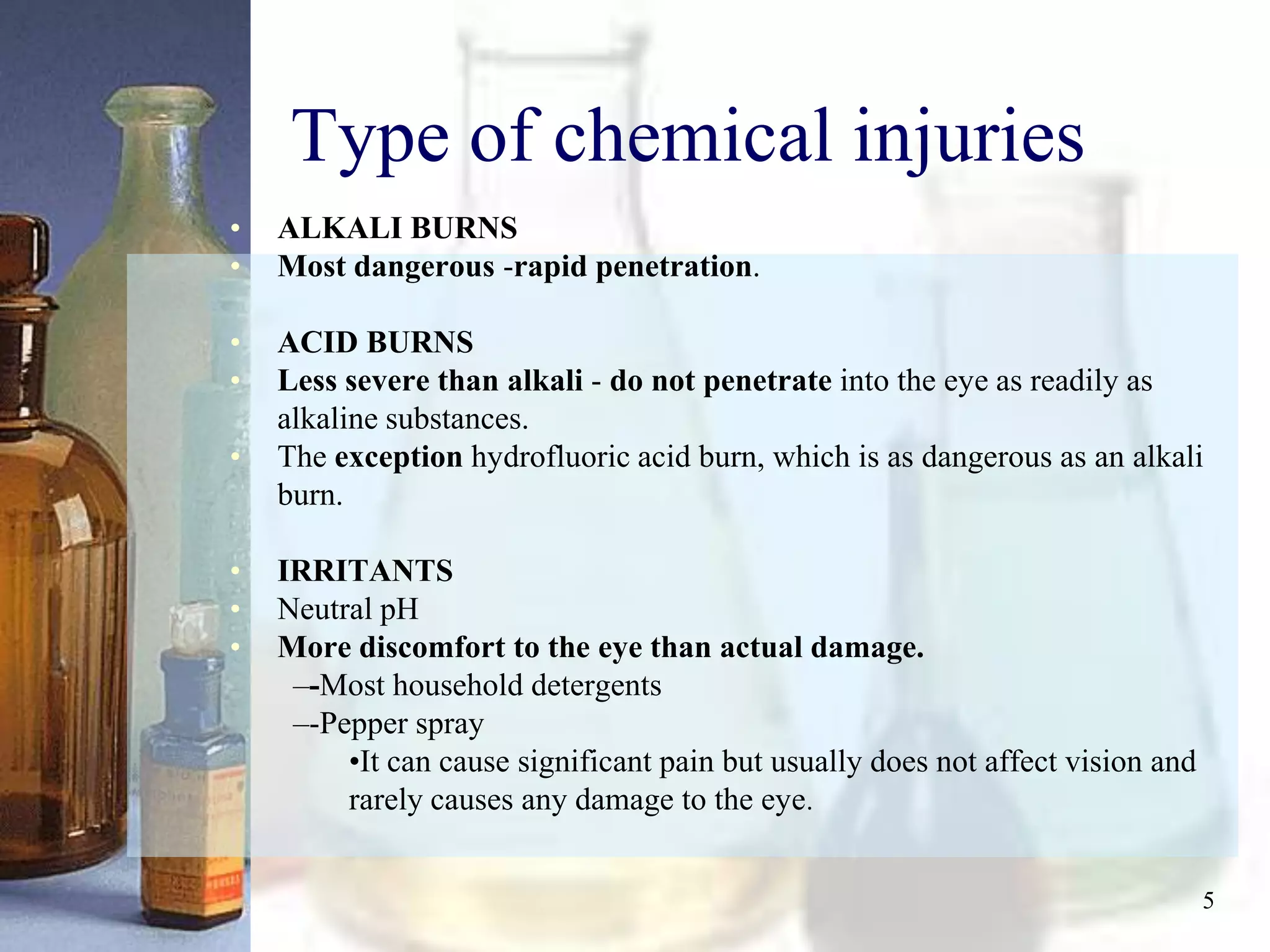 Chemical injury to eye | PPTX