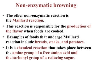 Chemical interactions of food components emulsion, gelation, browning ...