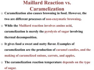 Chemical interactions of food components emulsion, gelation, browning ...