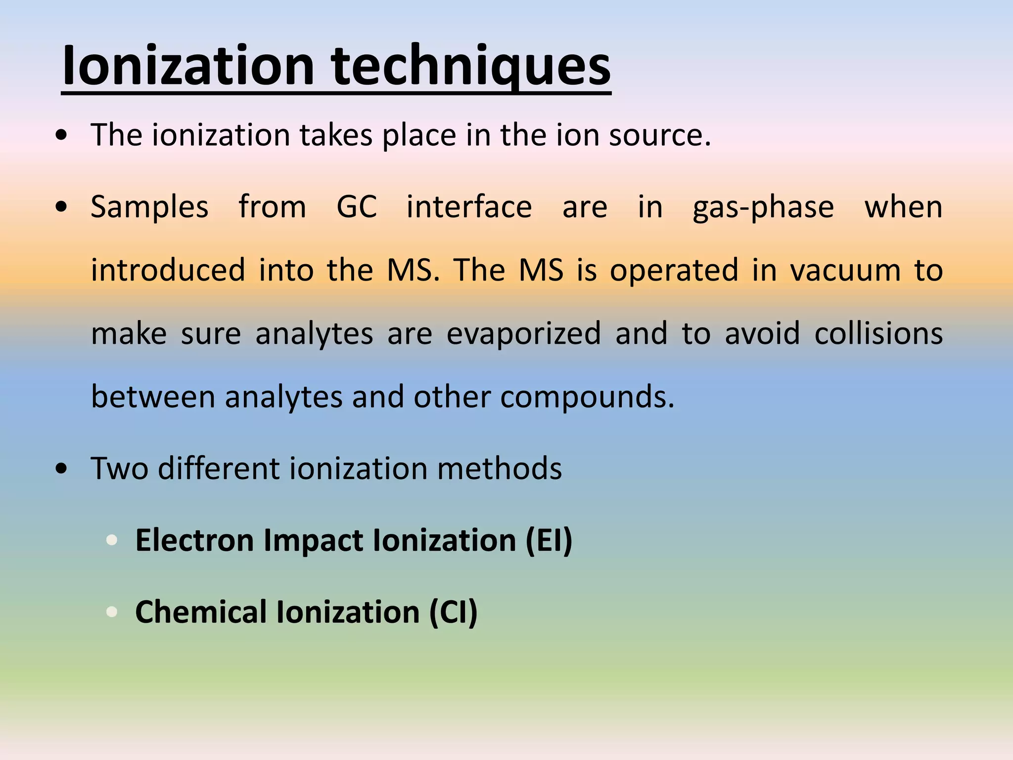 Chemical ionization | PPTX