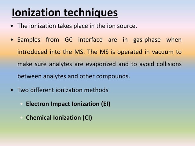 Chemical ionization | PPTX