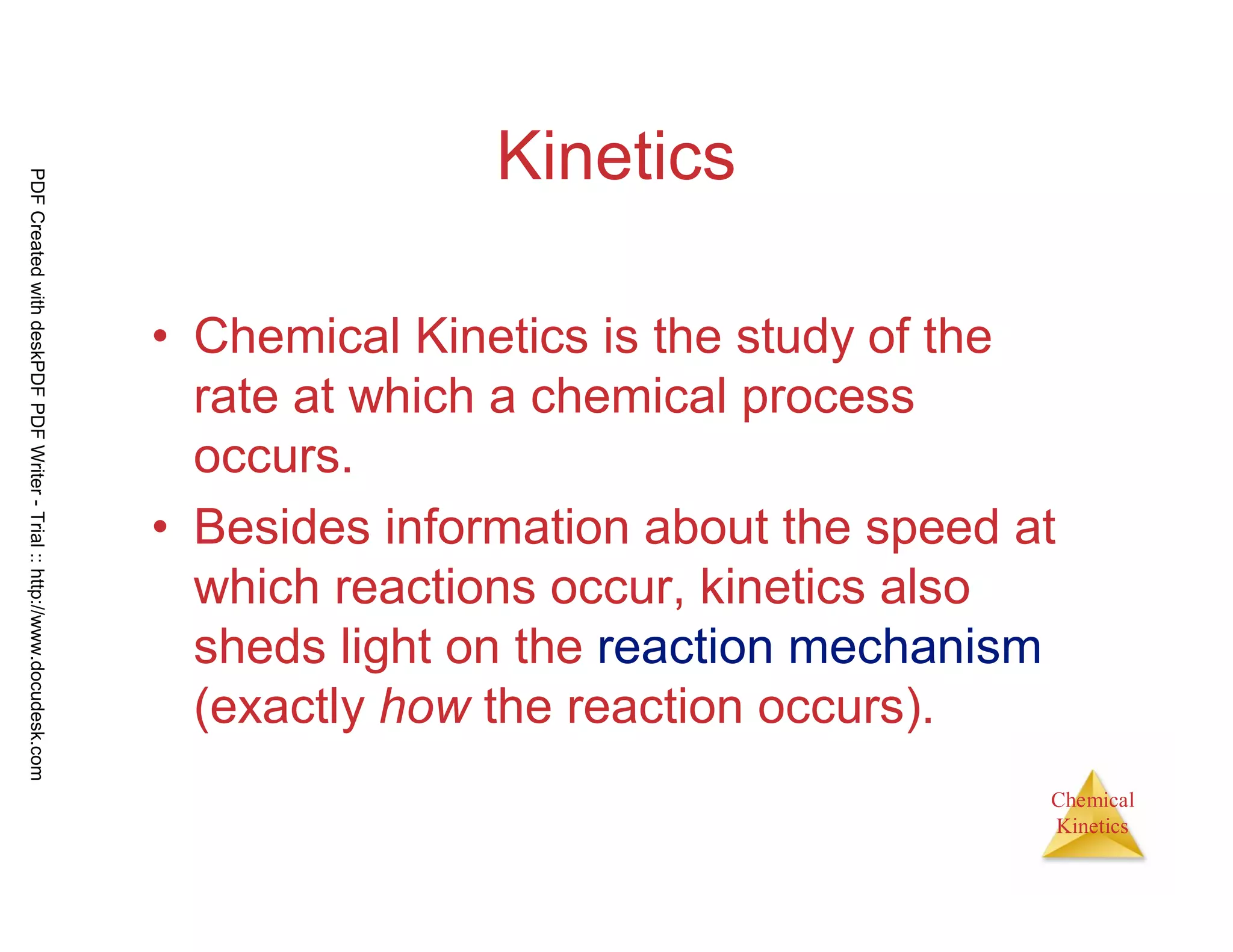 Chemical kinetics | PPT
