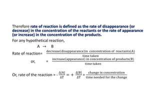 Chemical kinetics | PPTX