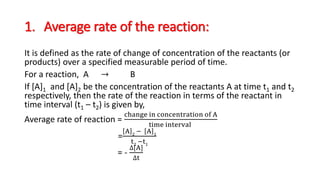 Chemical kinetics | PPT