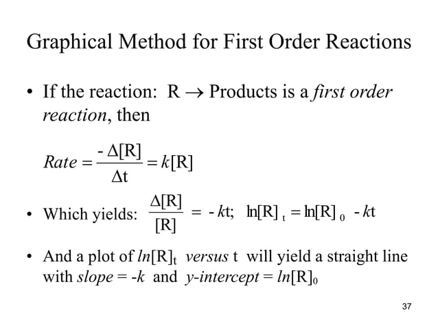 Chemical kinetics and reaction lecture notes | PPT | Chemistry | Science