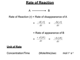 Chemical kinetics | PPTX