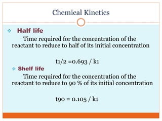 Chemical kinetics | PPTX