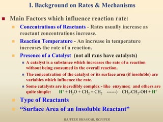Chemical kinetics | PPT