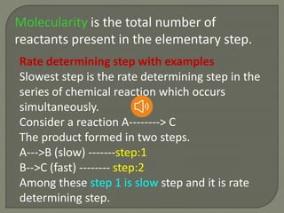 CHEMICAL KINETICS Part 1 Slide show Presentation | PPTX