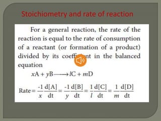 CHEMICAL KINETICS Part 1 Slide show Presentation | PPTX
