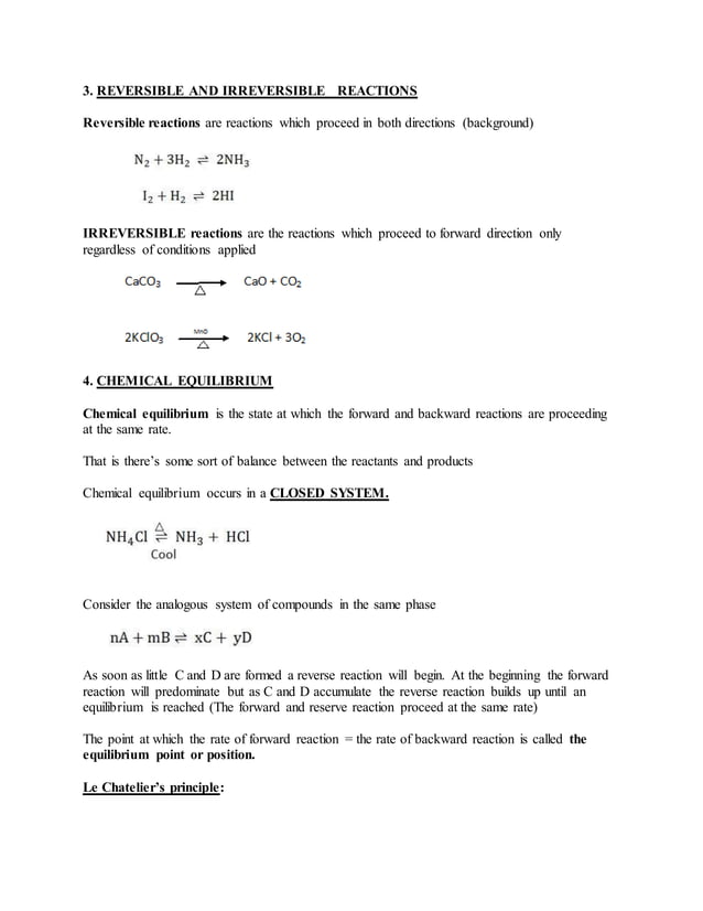 Chemical kinetics, equilibrium and energetics | DOCX