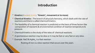 Chemical kinetics | PPTX