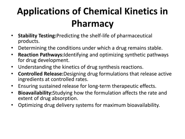 chemical kinetics part 1 mkv ppt pharmacy | PPTX | Pharmaceutical ...