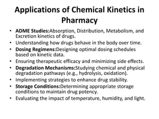 chemical kinetics part 1 mkv ppt pharmacy | PPTX