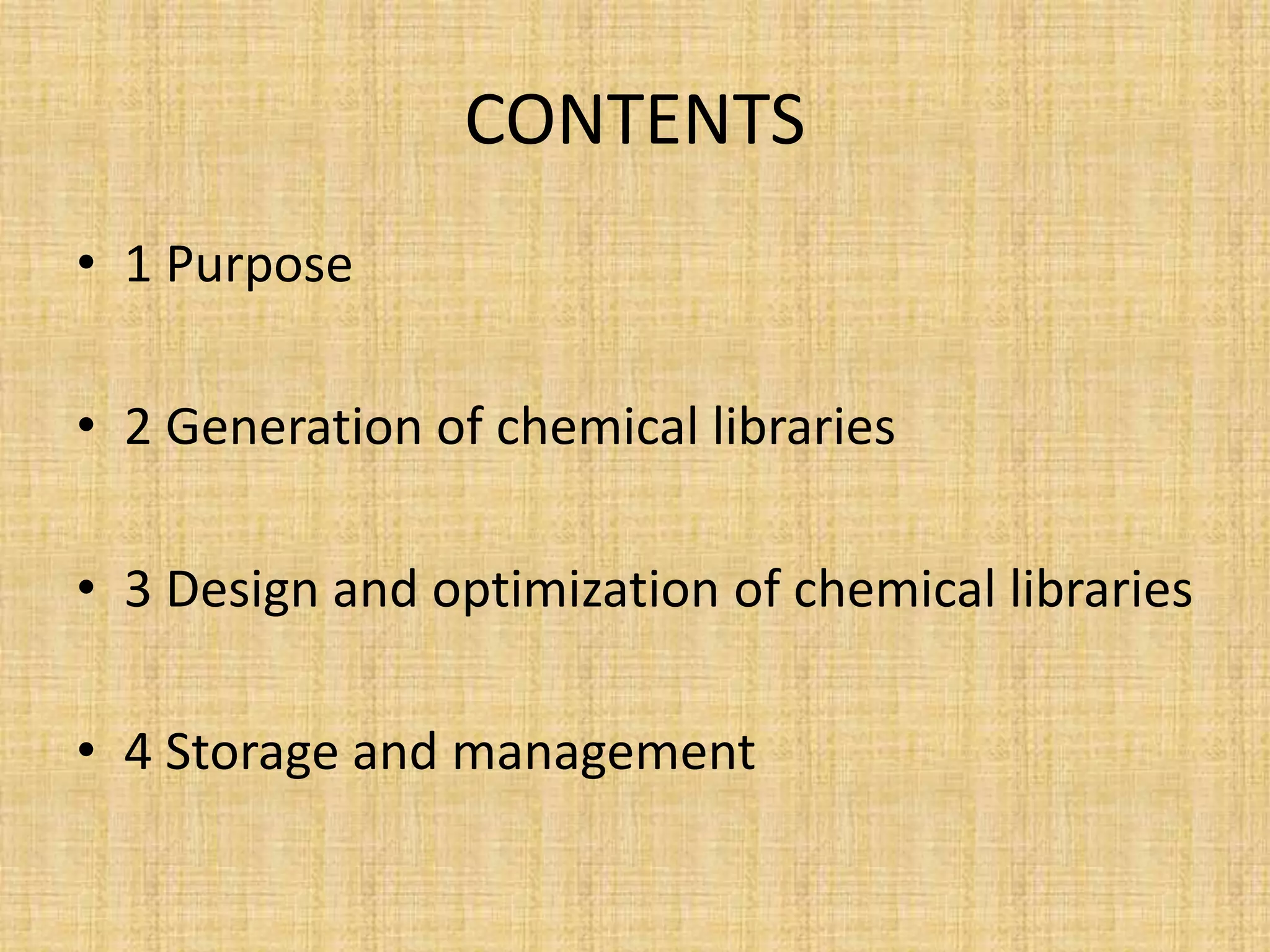 Chemical library | PPTX