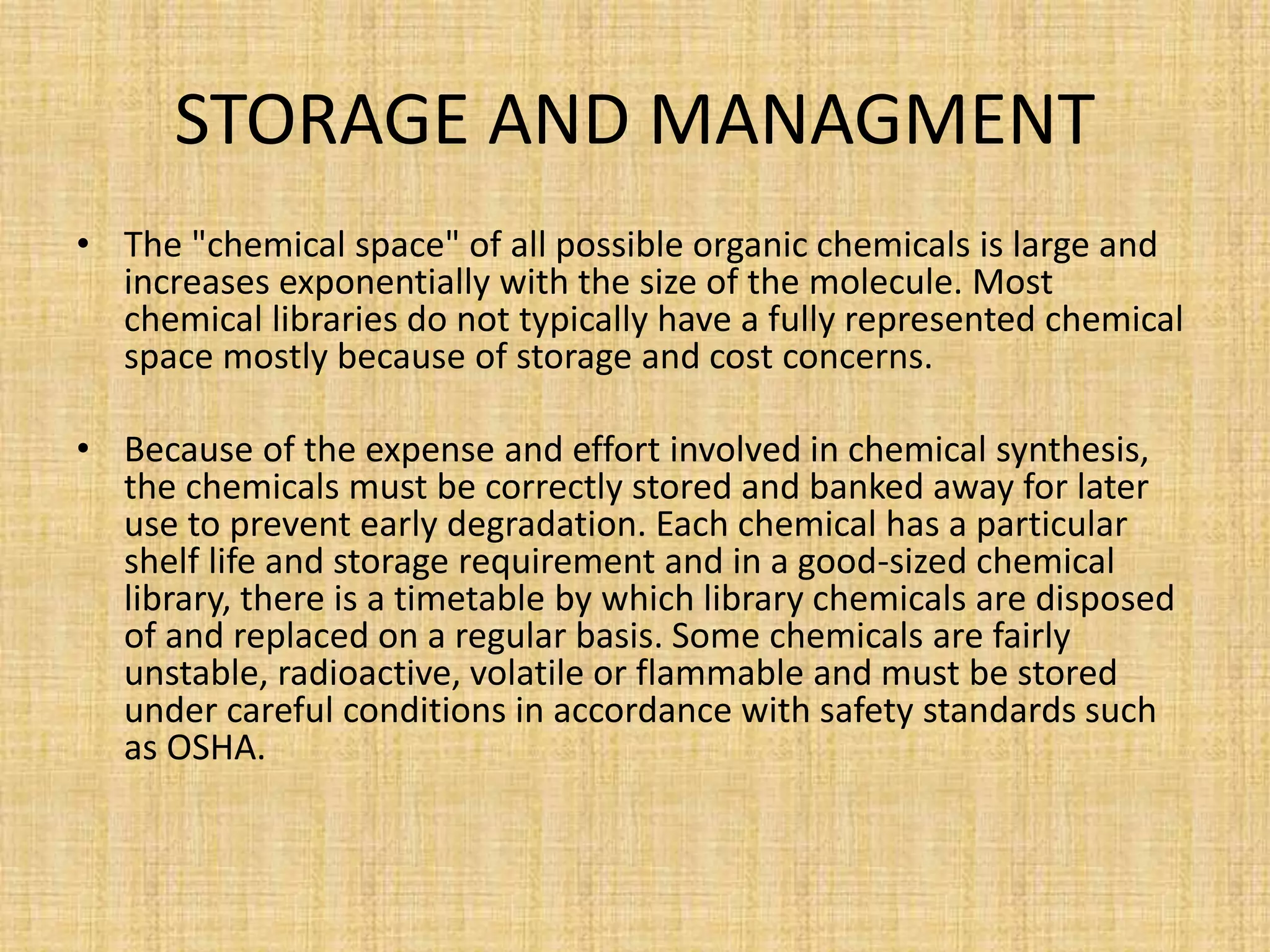Chemical library | PPTX