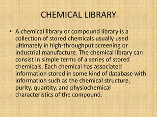 Chemical library | PPTX