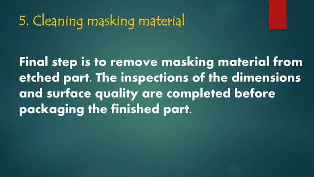 Chemical machining | PPT
