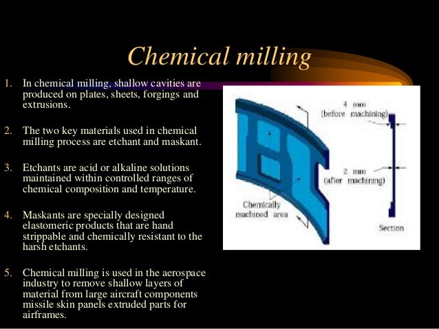 Chemical machining