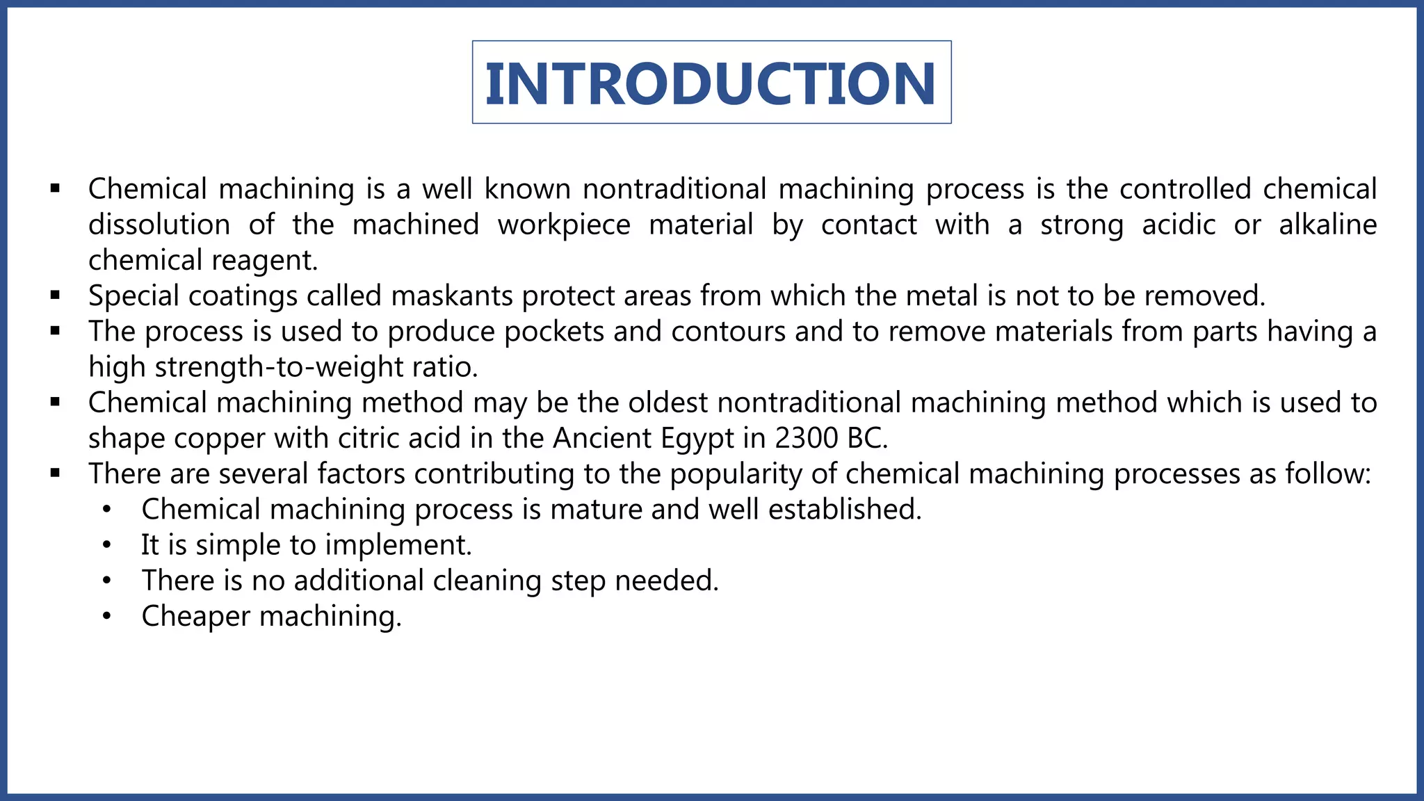 CHEMICAL MACHINING - NON TRADITIONAL MACHINING | PDF