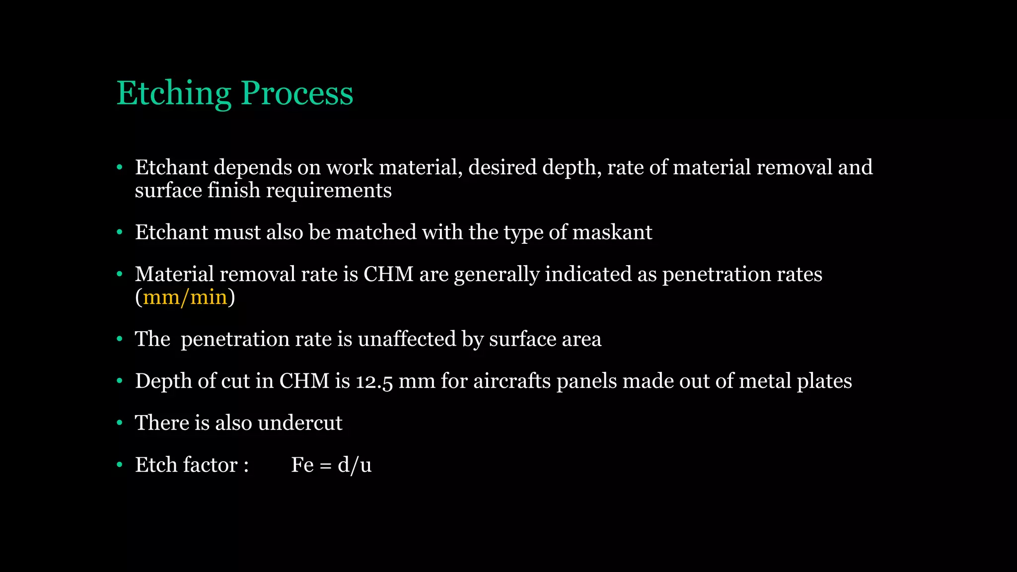Chemical Machining Process and its Types. | PPTX