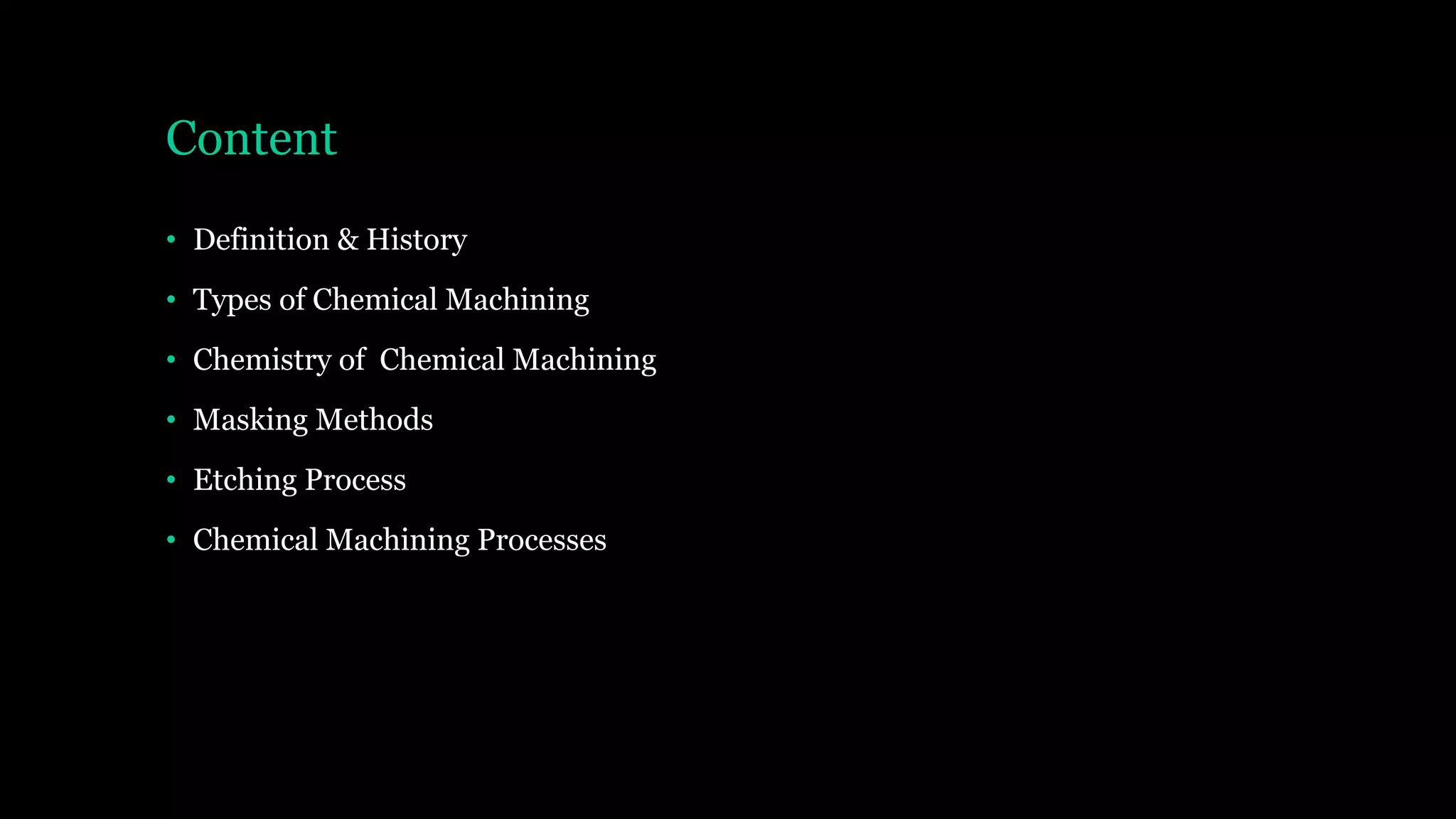 Chemical Machining Process and its Types. | PPTX