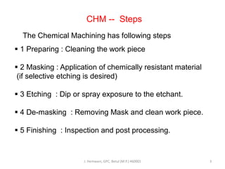 Chemical machining | PPT