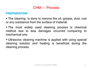 Chemical machining | PPT