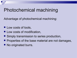Chemical machining process | PPT