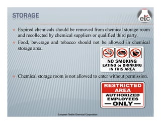 Chemical Management System (CMS) in T&C | PDF
