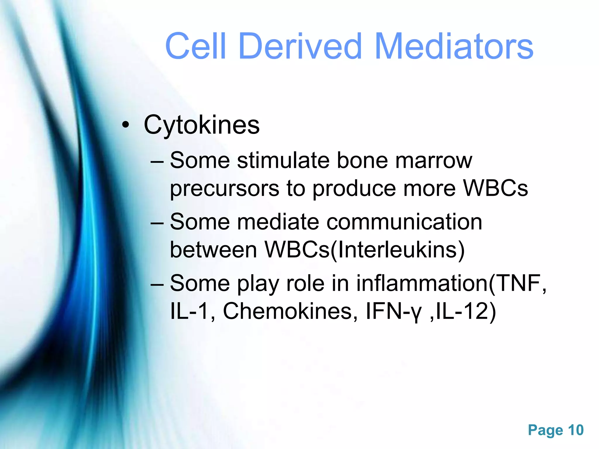Chemical mediators of inflammation | PPTX