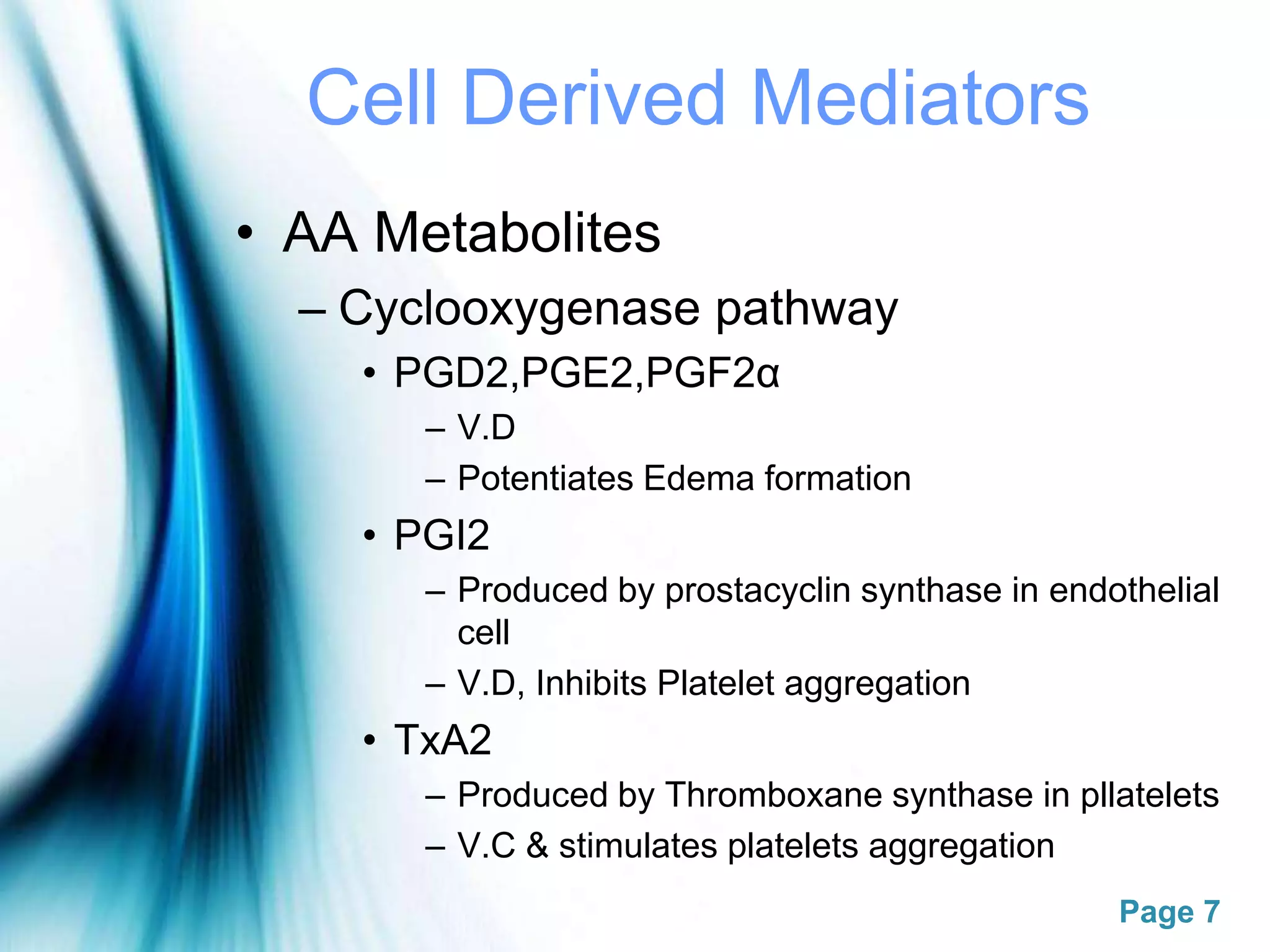 Chemical mediators of inflammation | PPTX