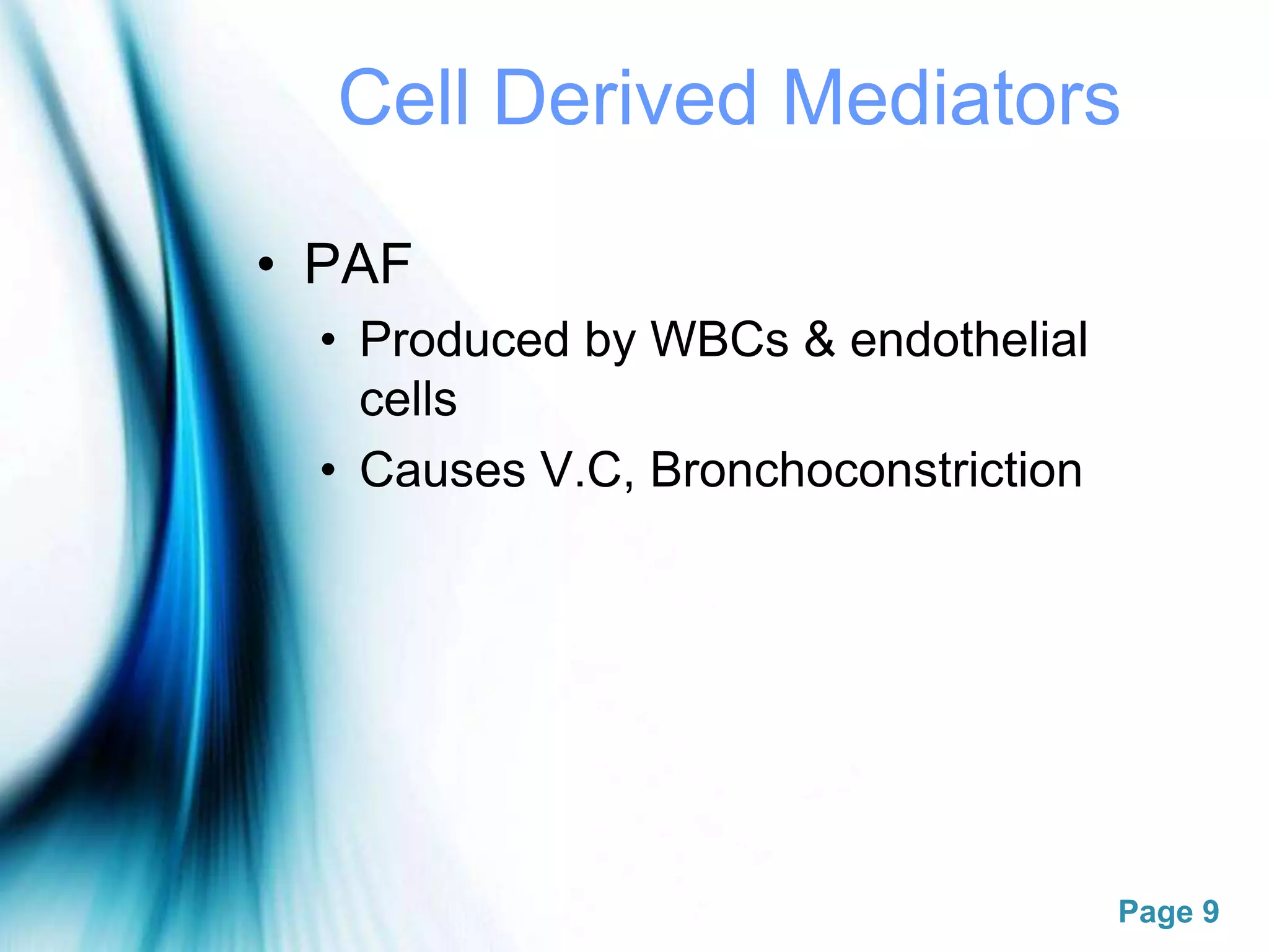 Chemical mediators of inflammation | PPTX
