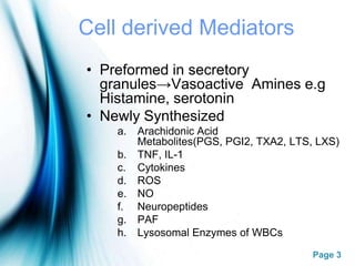 Chemical mediators of inflammation | PPTX