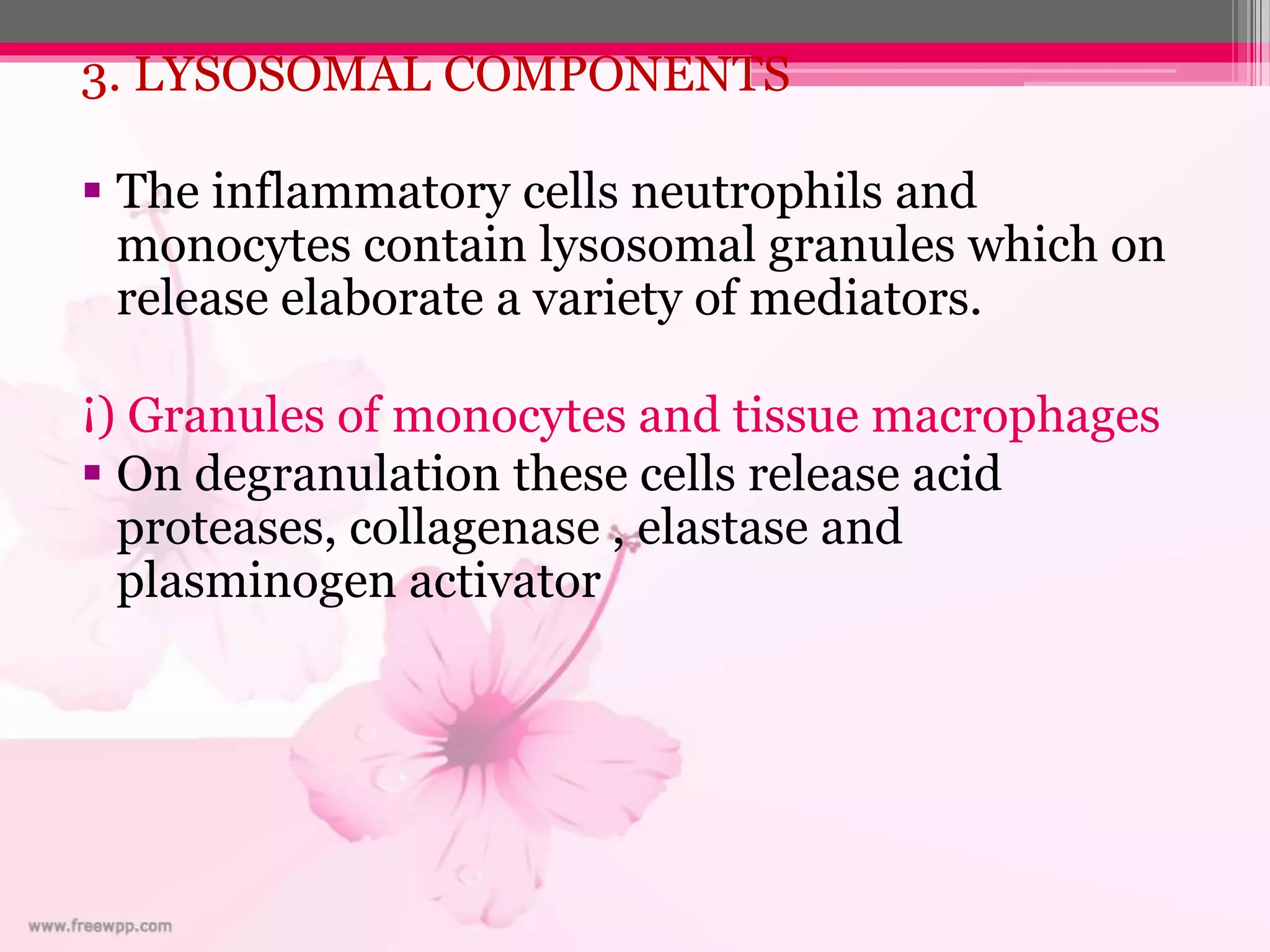 Chemical mediators of inflammation | PPTX