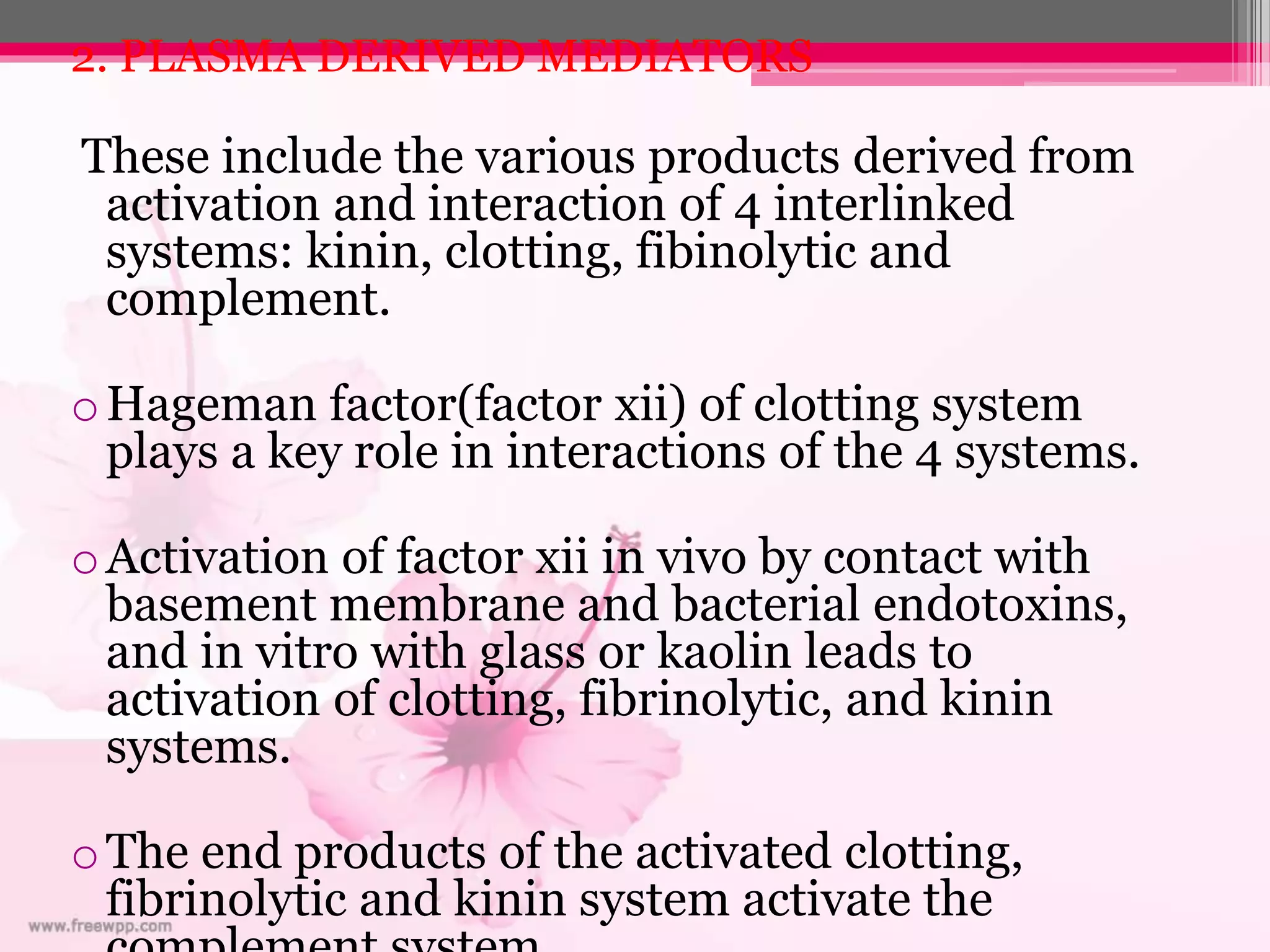 Chemical mediators of inflammation | PPTX