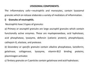 Chemical mediators of inflammation | PPTX
