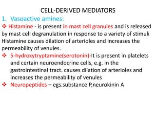 Chemical mediators of inflammation | PPTX